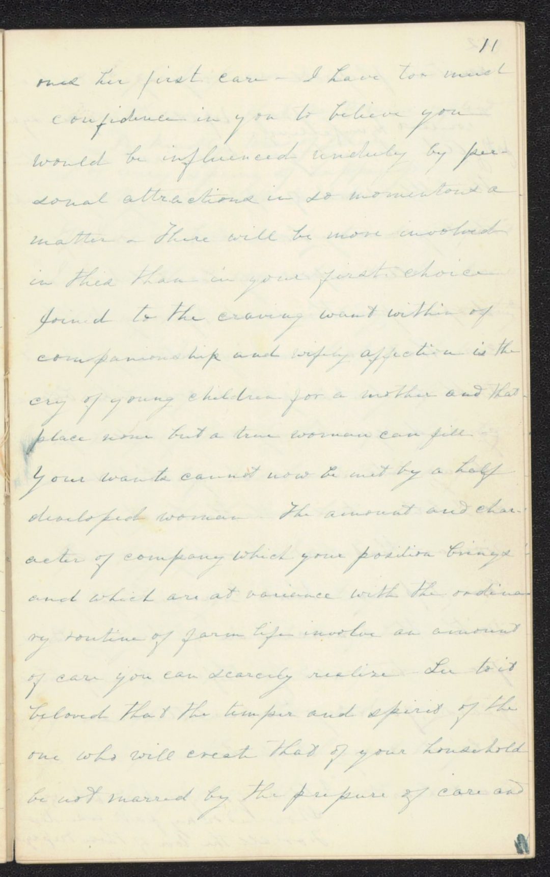 Harriet Wood Townshend Letter to N. S. Townshend, January 1854 - UM ...