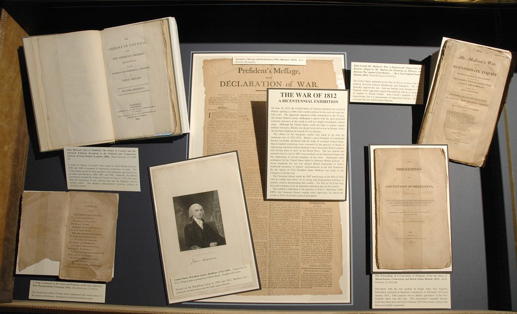 The War of 1812: A Bicentennial Exhibition, Case 1 - UM Clements Library
