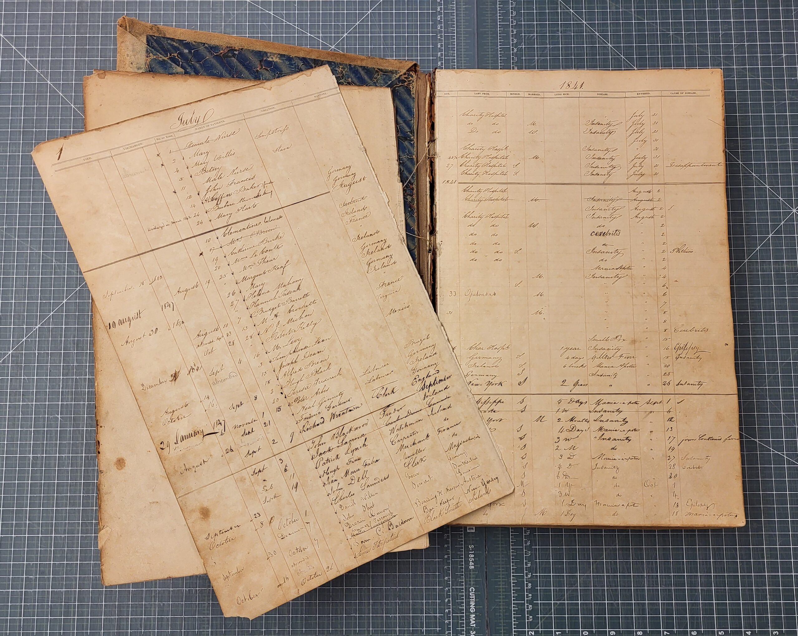 Conservation of the New Orlean Charity Hospital Ledger Book - UM ...